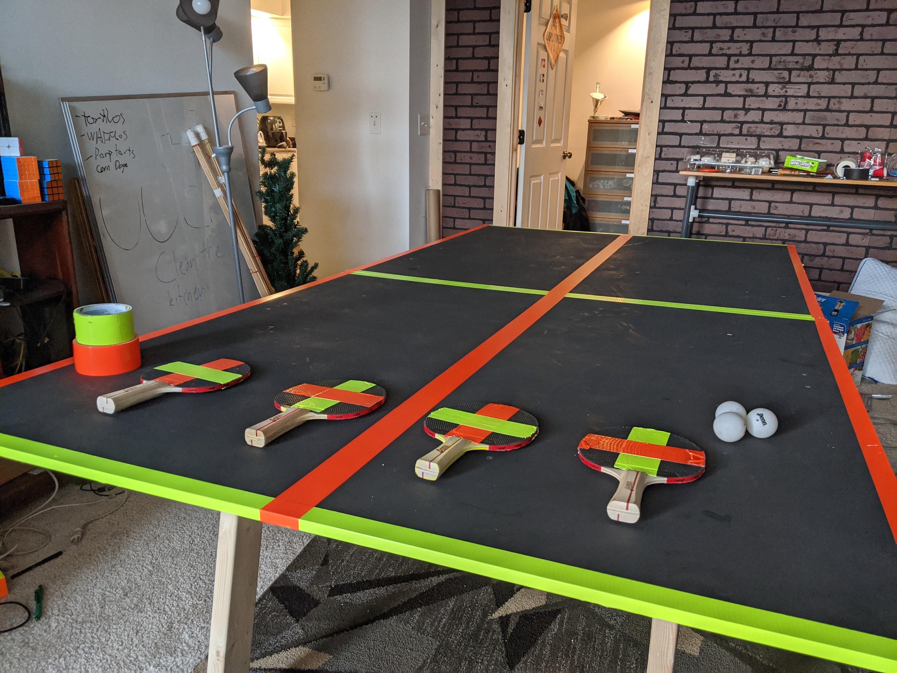 Folding Black-light Ping Pong Table - Etsy
