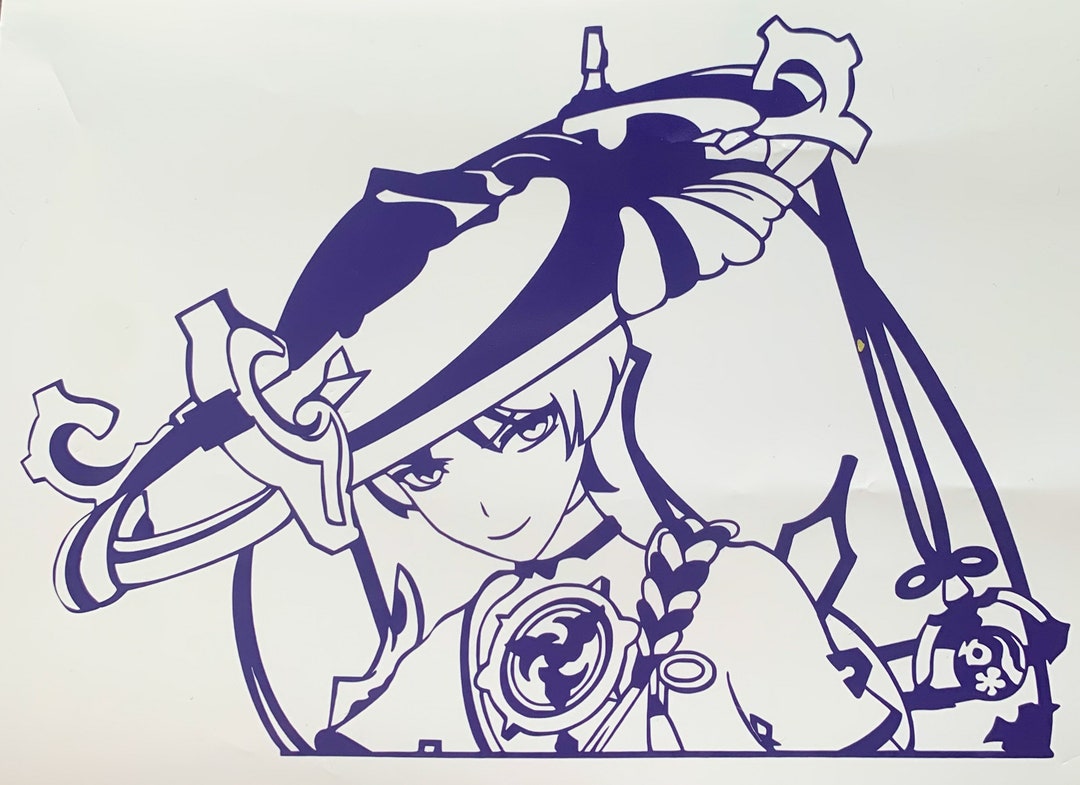 Scaramouche Vinyl Decal Genshin Impact Sticker - Etsy