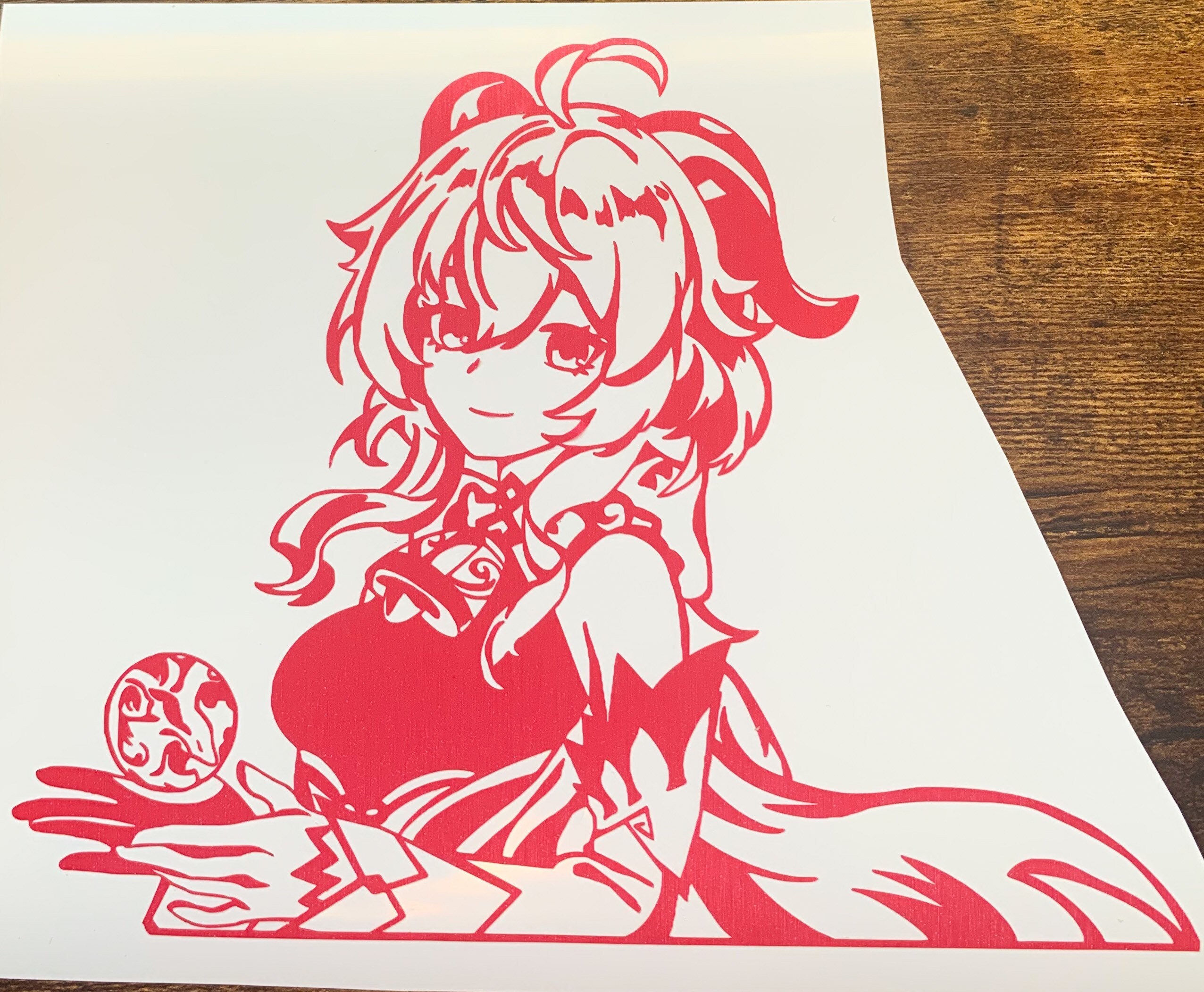 Ganyu Genshin Impact Sticker Vinyl Decal - Etsy Australia