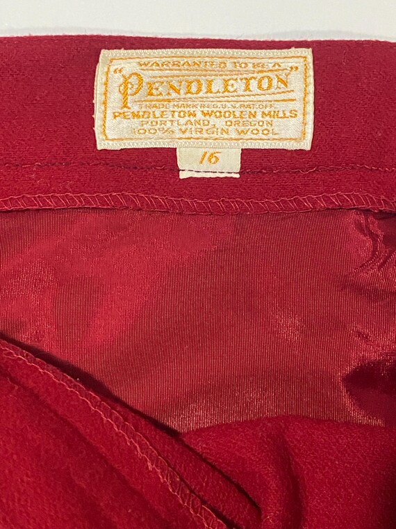 Pendleton Vintage 1950s 100% Wool Red Western Rockabi… - Gem