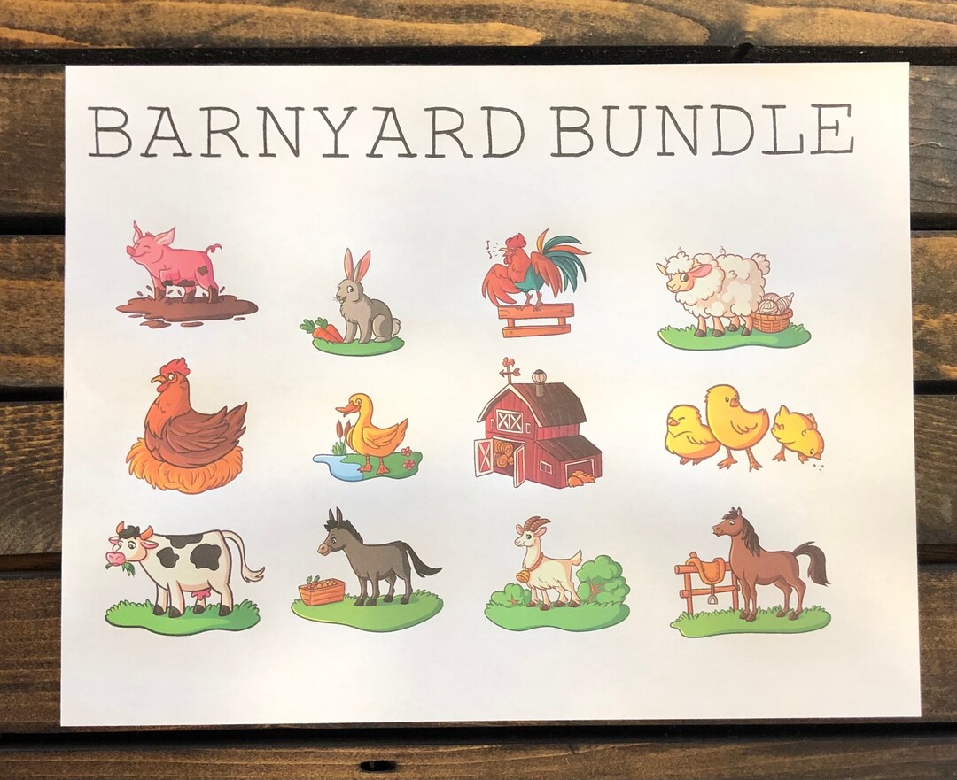 Barnyard Friends Classroom Supplies - Etsy