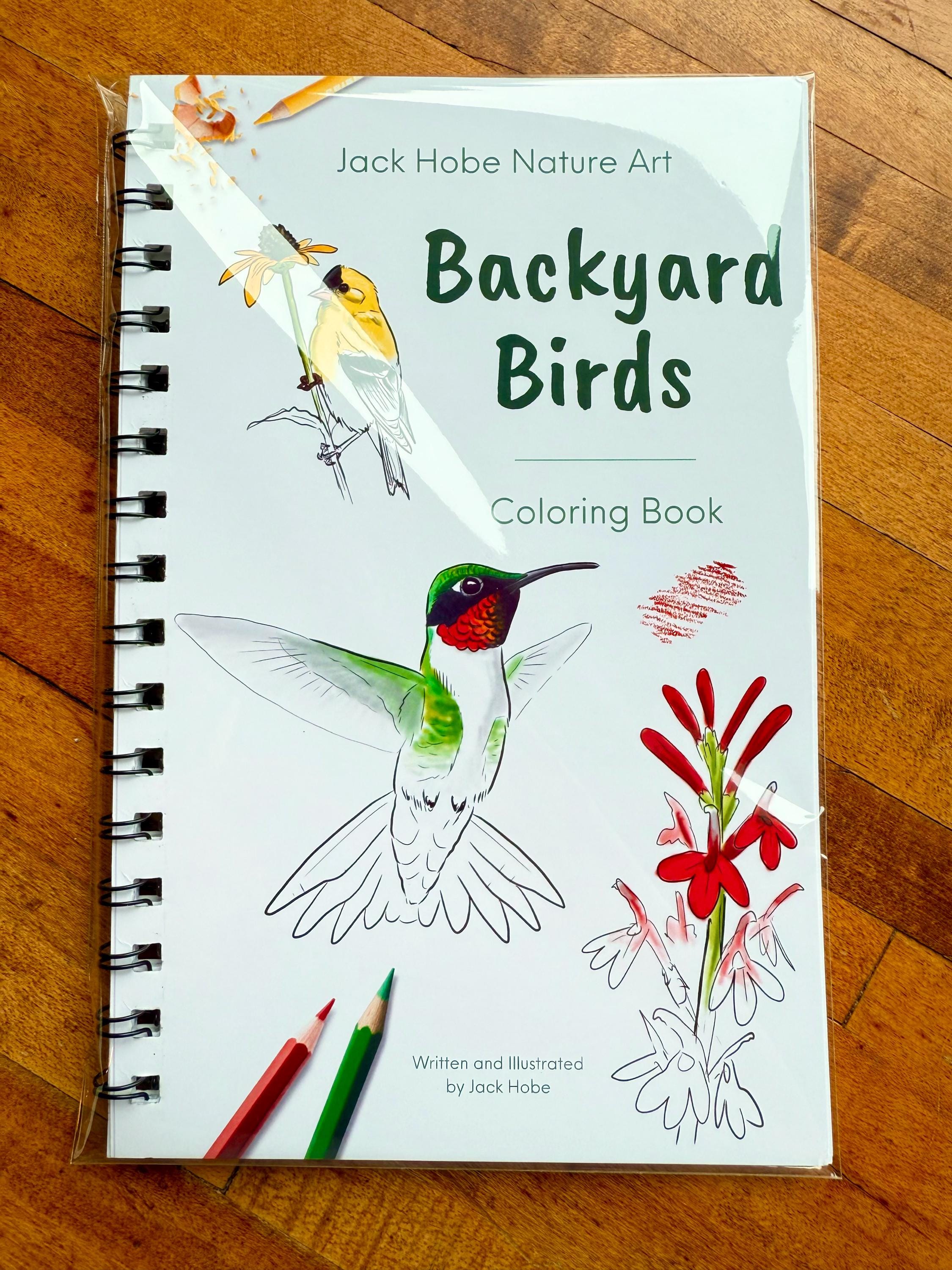 Backyard Birds Coloring Book - Etsy