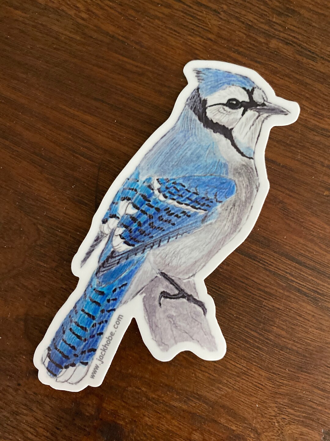 Blue Jay Vinyl Sticker - Etsy