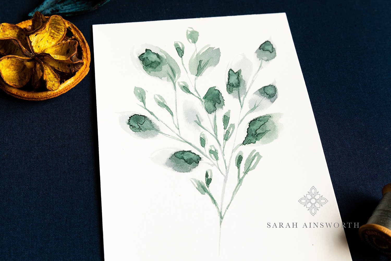 Greenery Wall Art Greenery Painting Green Watercolor Art - Etsy