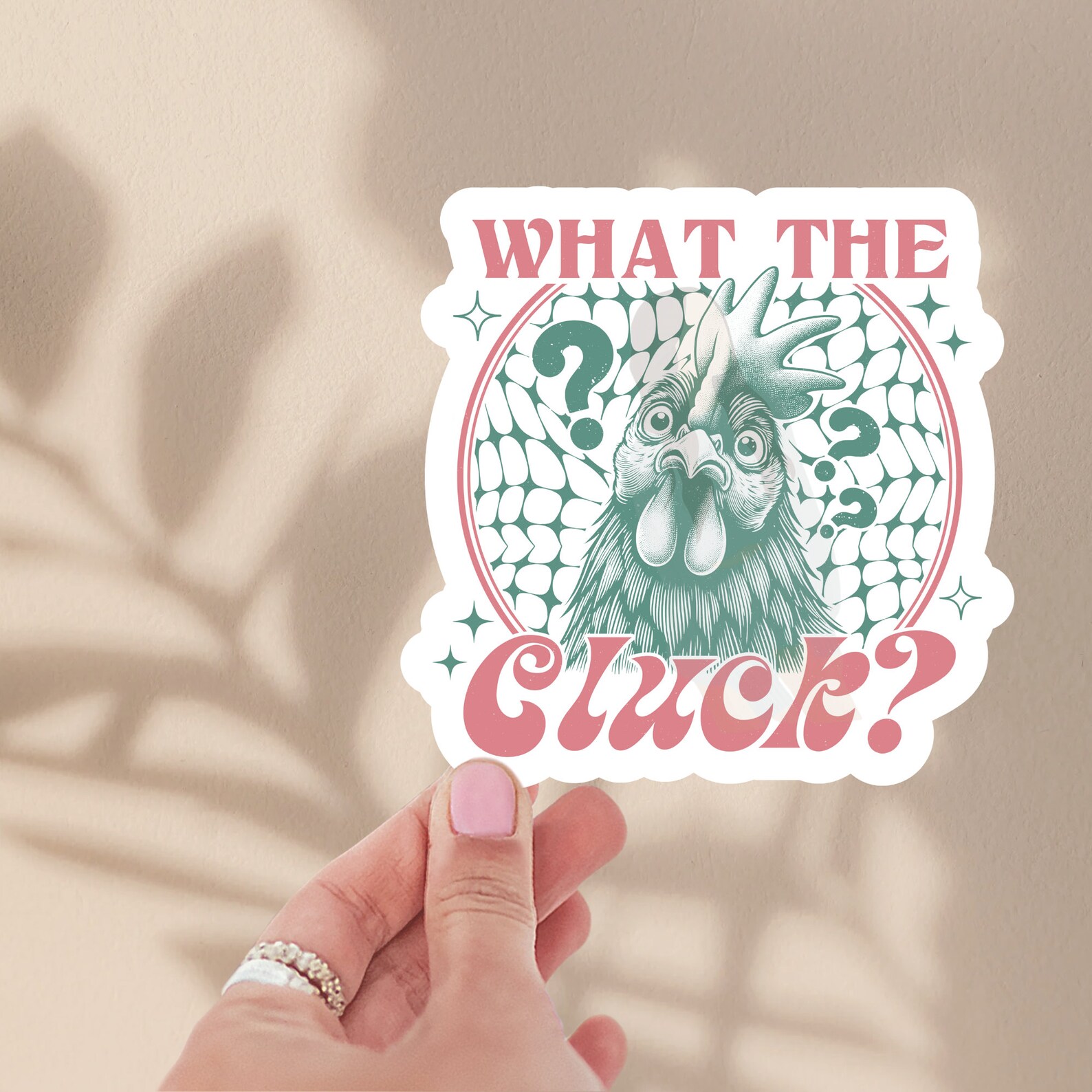 What the Cluck Vinyl Sticker - Etsy