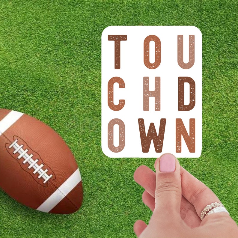 Touchdown Vinyl Sticker - Etsy