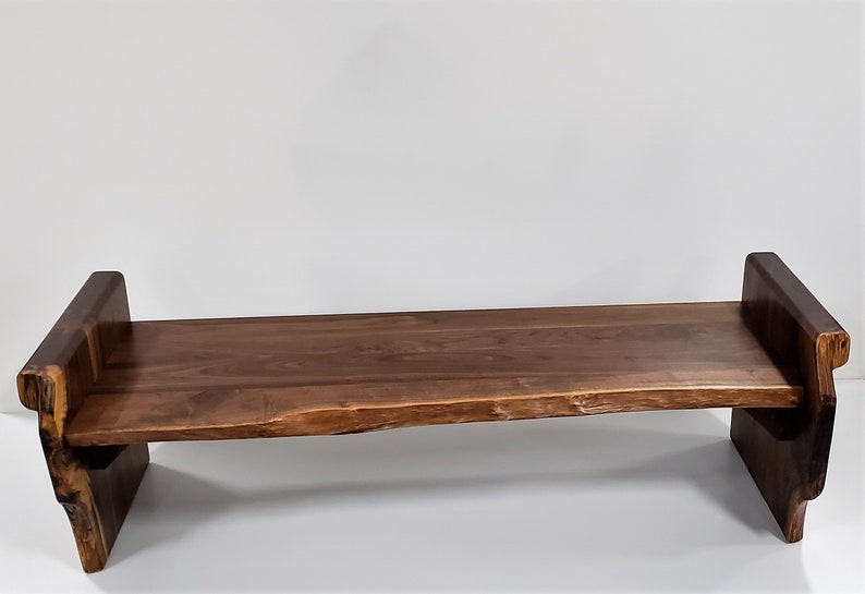 Live Edge Walnut Bench - Etsy