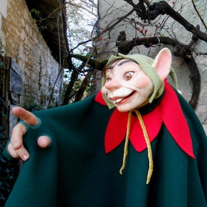 Christmas Elf Puppet in Latex and Fabric: Can Be Used by Professionals ...