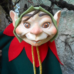 Christmas Elf Puppet in Latex and Fabric: Can Be Used by Professionals ...