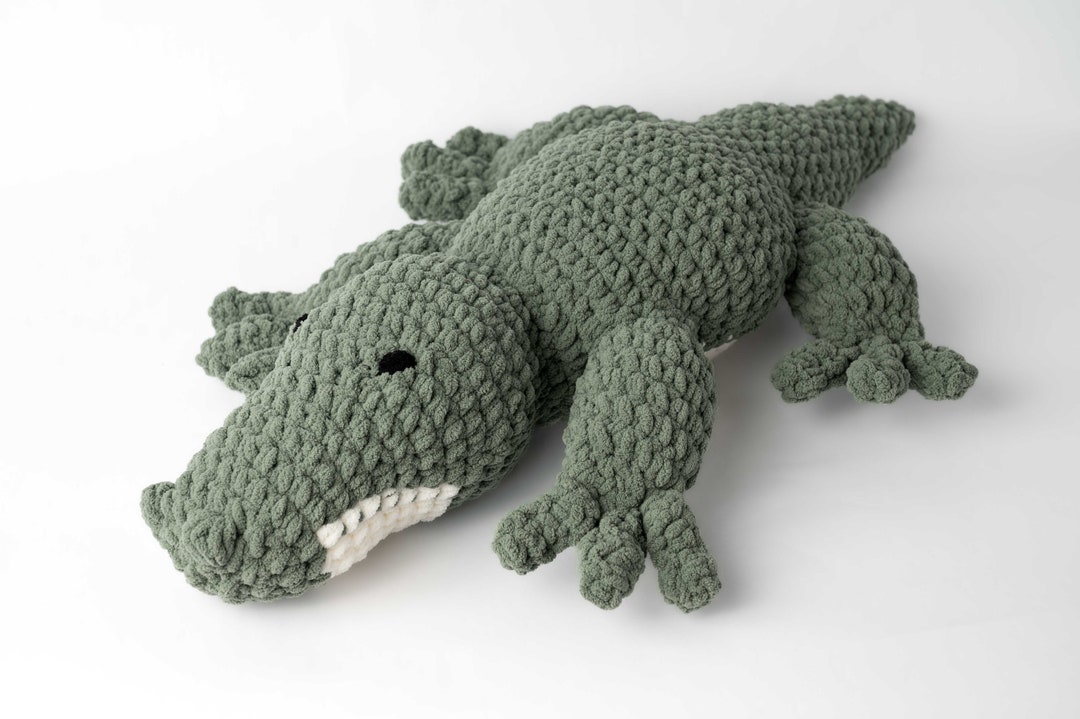 Crochet Pattern Only Cozy Marsh Alligator Snuggler Plushie - Etsy