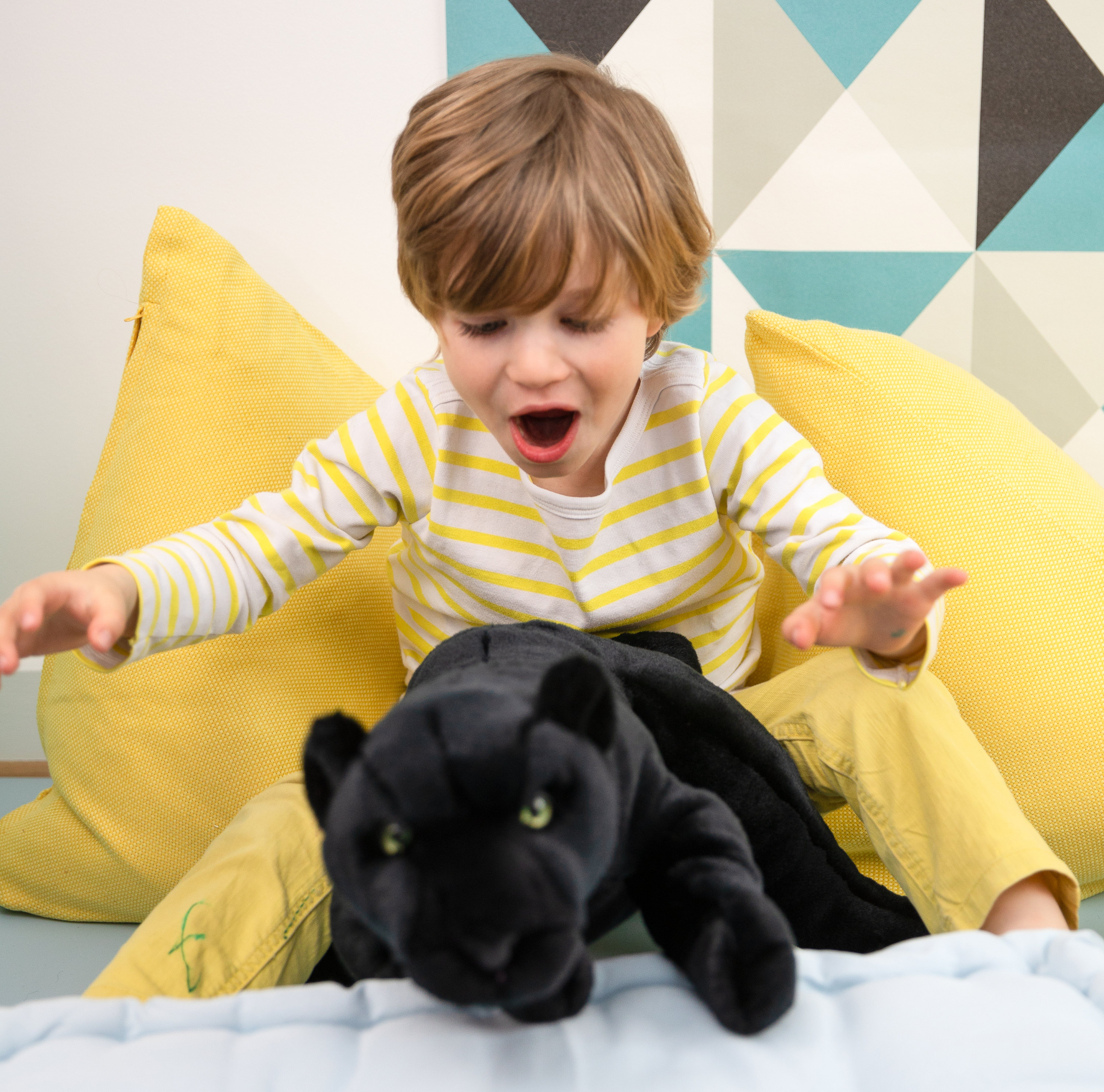 Black Panther Stuffed Animal Zélie – Realistic Handmade Plush Toy ...