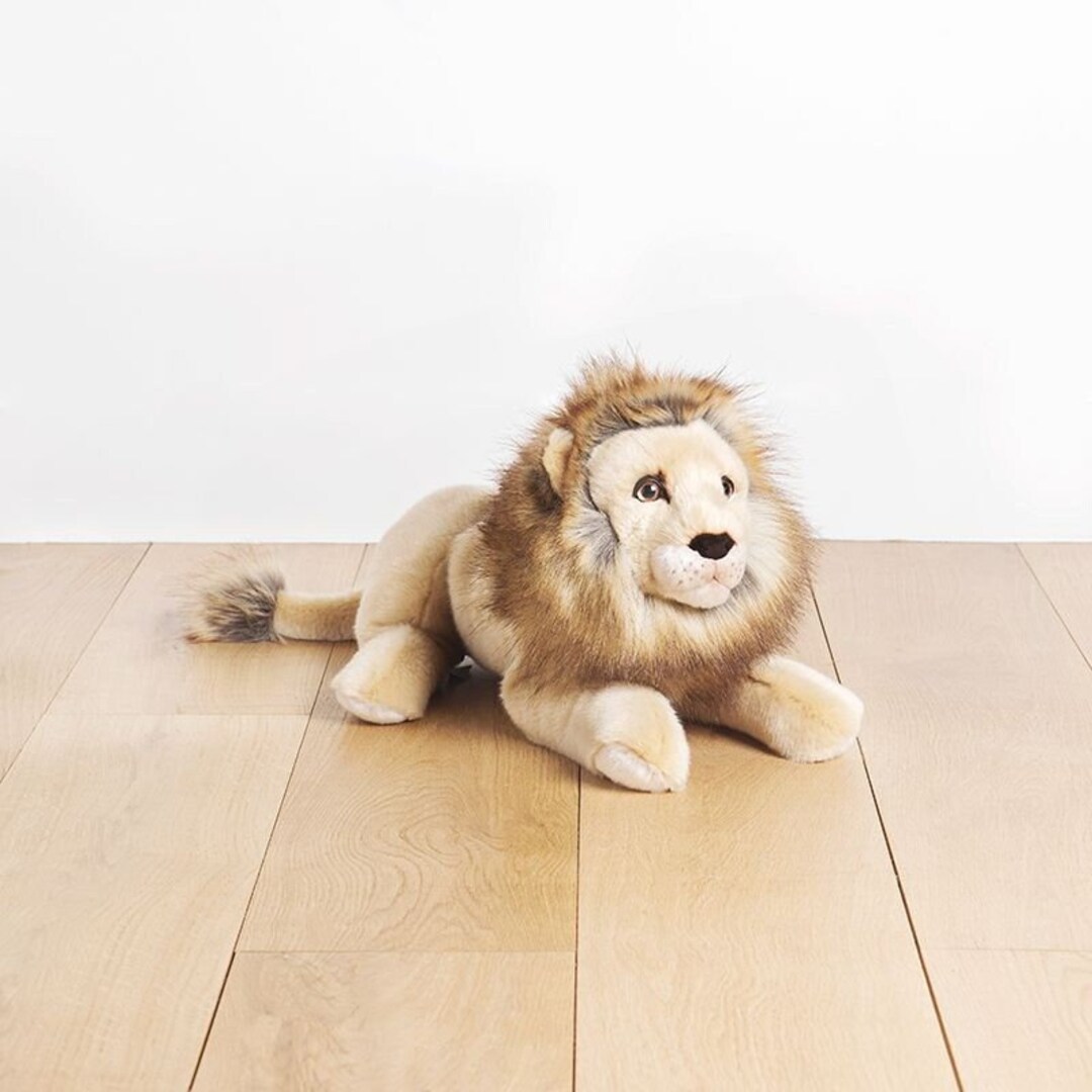 Small Handmade Stuffed Toy Lion 40cm. Synthetic Fur, Realistic and Very ...