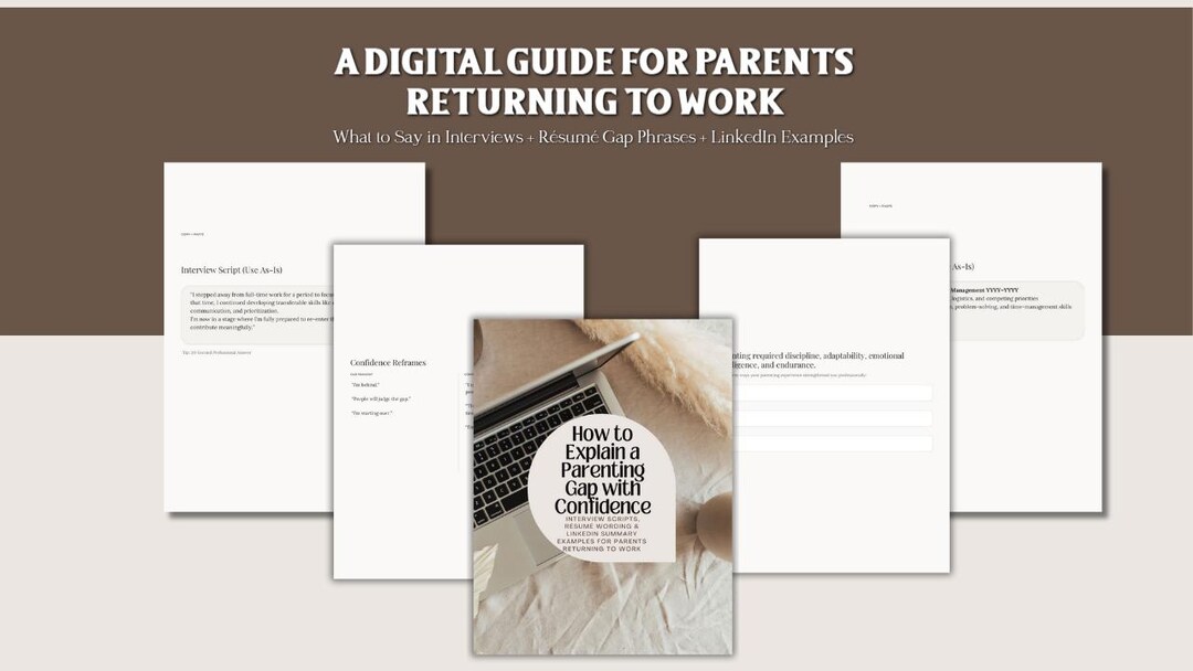 How to Explain a Parenting Gap With Confidence | Return to Work Digital ...