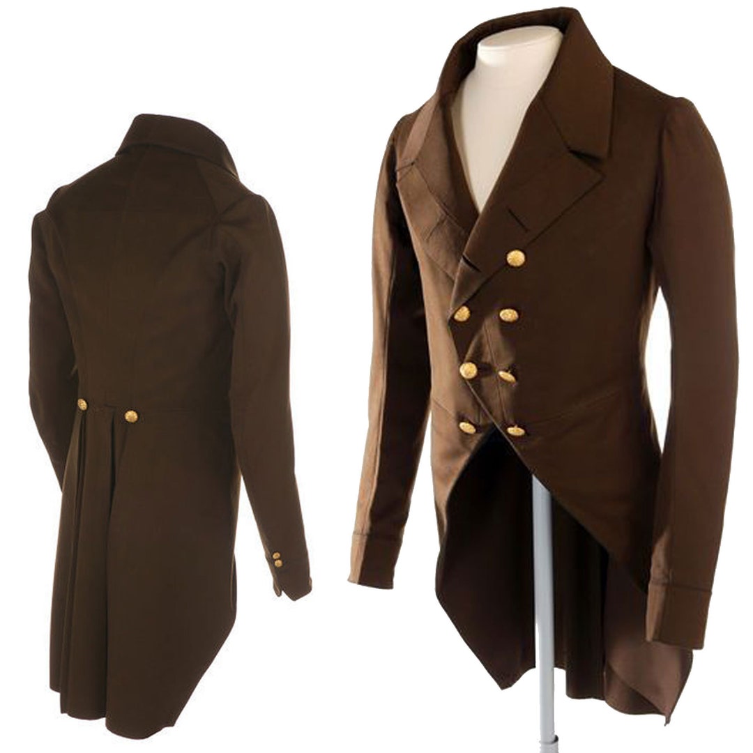 Regency Tail Coat Made From Historical Reproduction With Flair Lapel ...