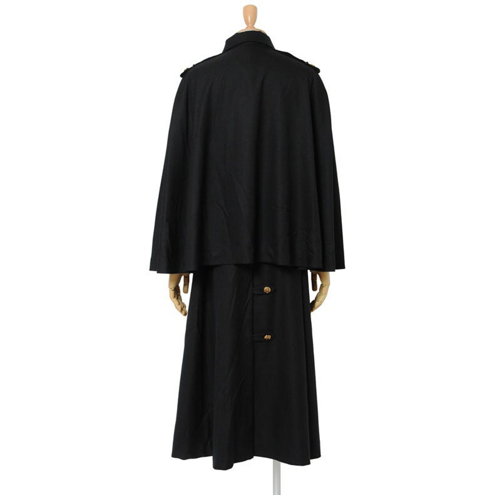 Inverness Cape Black Halloween Black Coat Gothic Black - Etsy