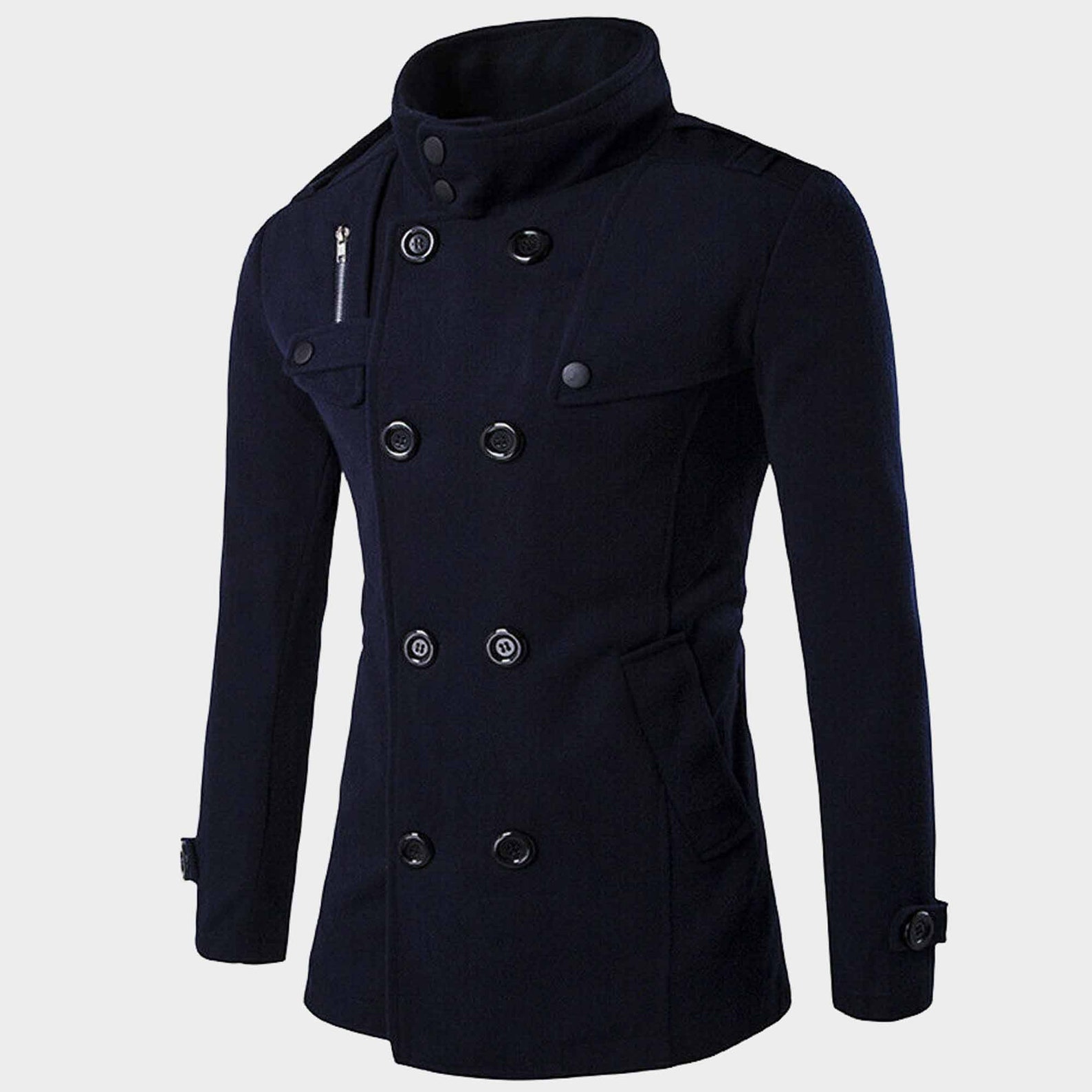 Mens Wool Coat Fashion Men's Winter Warm Overcoat Wool - Etsy