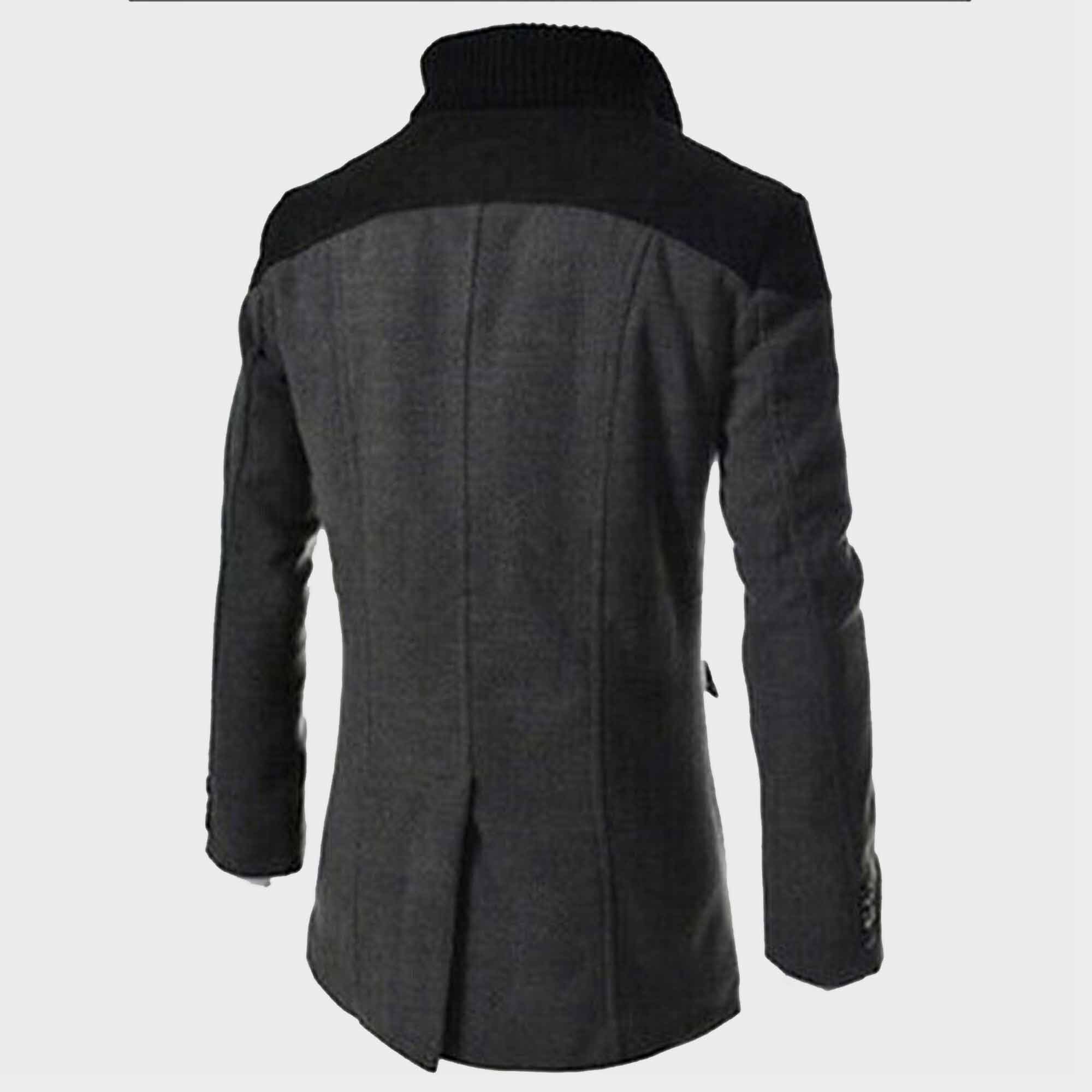 Mens Wool Coat Fashion Men's Winter Warm Overcoat Wool | Etsy