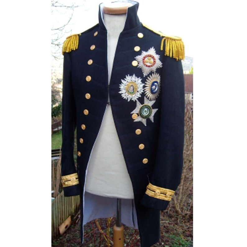 Nelsons Trafalgar Coat Admirals Undress Coat. Military Hussar - Etsy