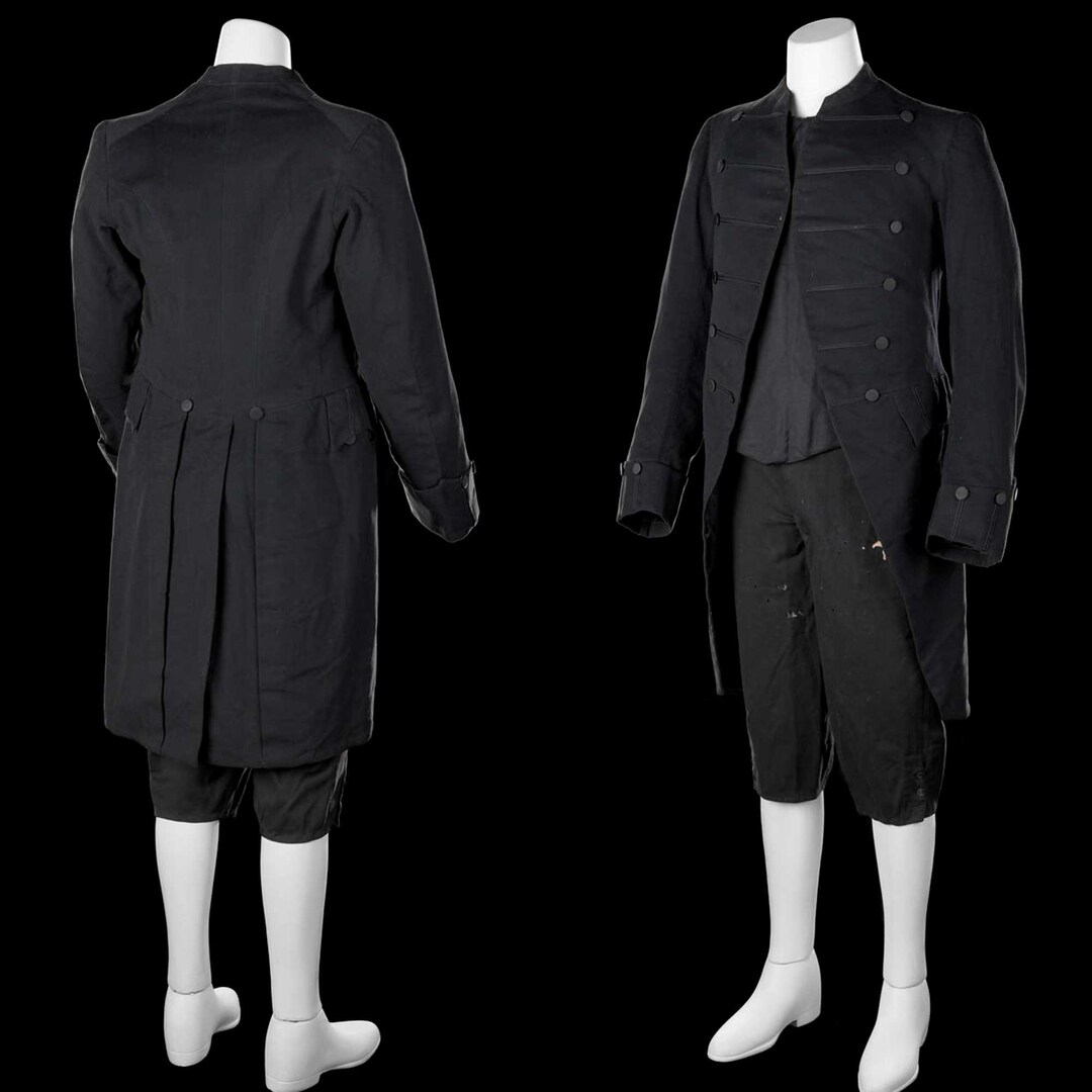 Tailcoat of Black Doeskin Belonging to Naval Chaplain Reverend Richard ...