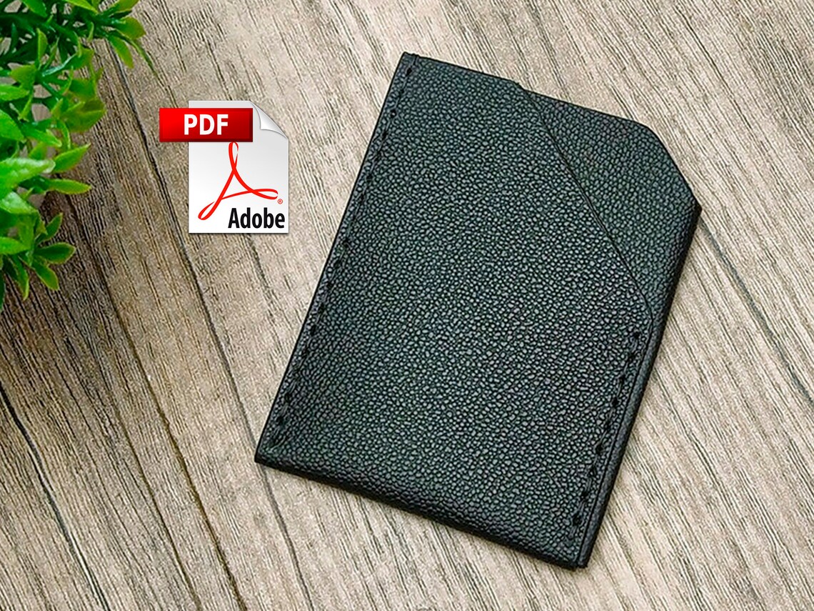 Card Holder Wallet Sewing Pattern Leather Men PDF Template Unique 2 ...