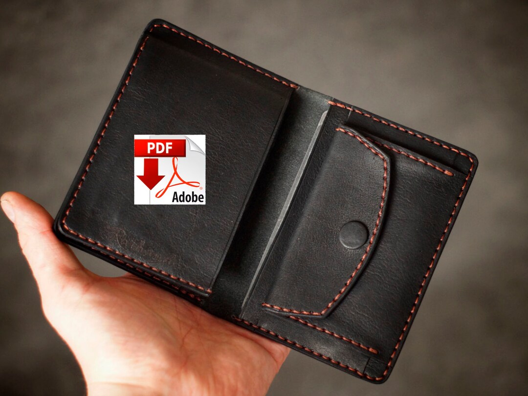 Triple-fold Leather Wallet PDF Pattern, Sewing Template - Etsy
