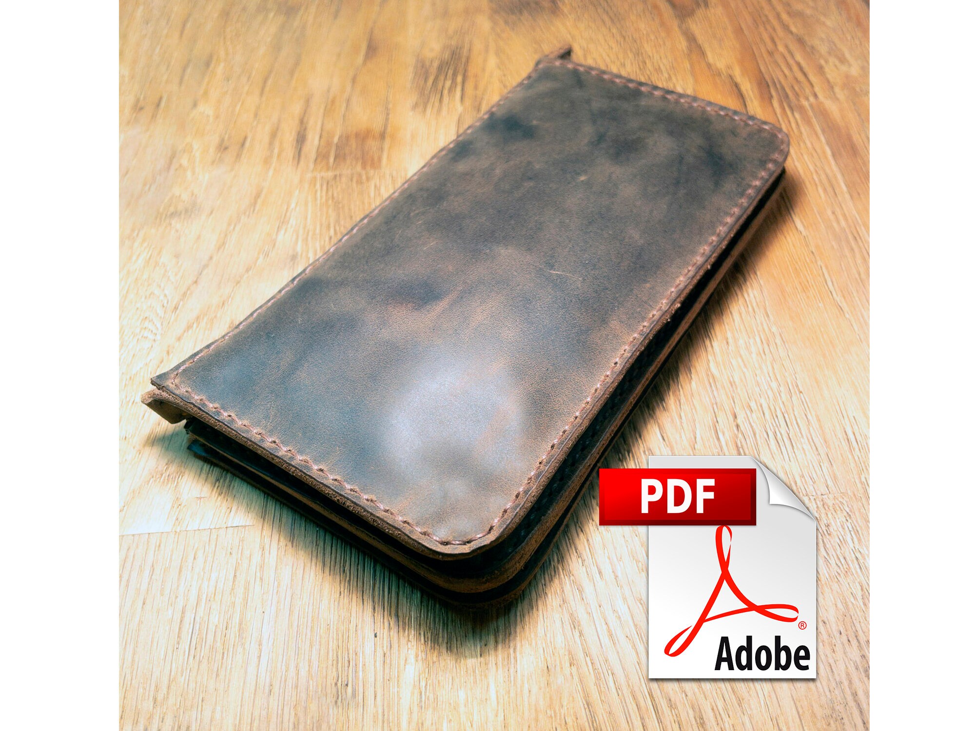 Zipper Wallet Men Sewing Pattern PDF Template Pouch Leather Wallet ...