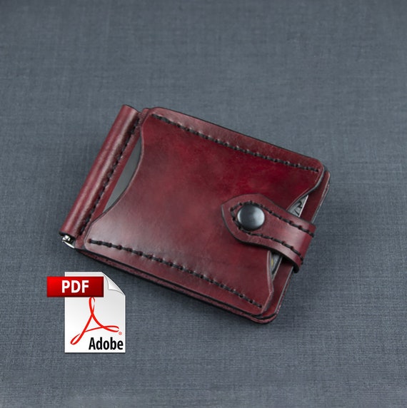 Money Clip Leather PDF Pattern Wallet Leather Card Holder PDF - Etsy