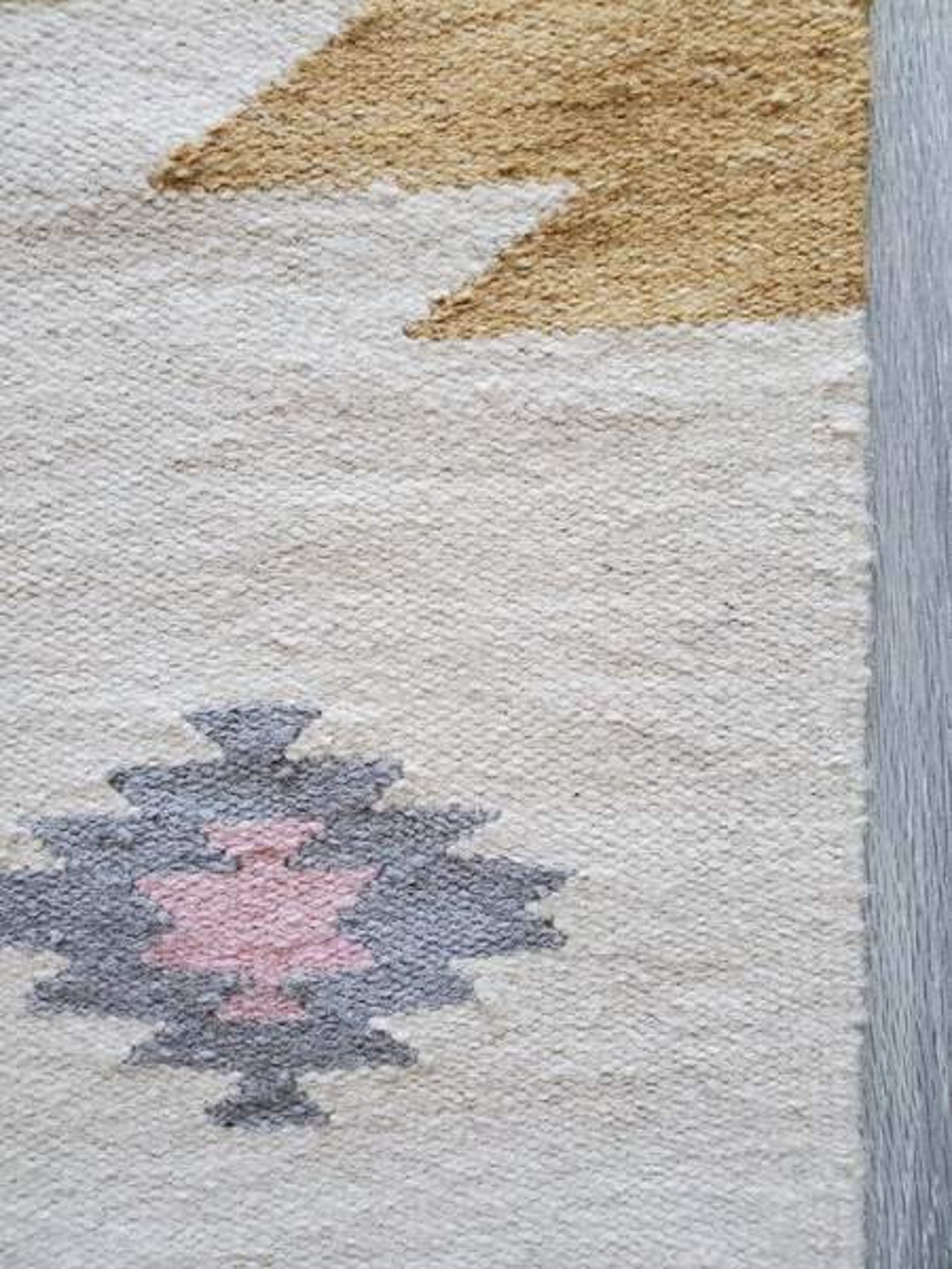 Aziza Pink & Mustard Handwoven Kilim Rug Handwoven Rug | Etsy