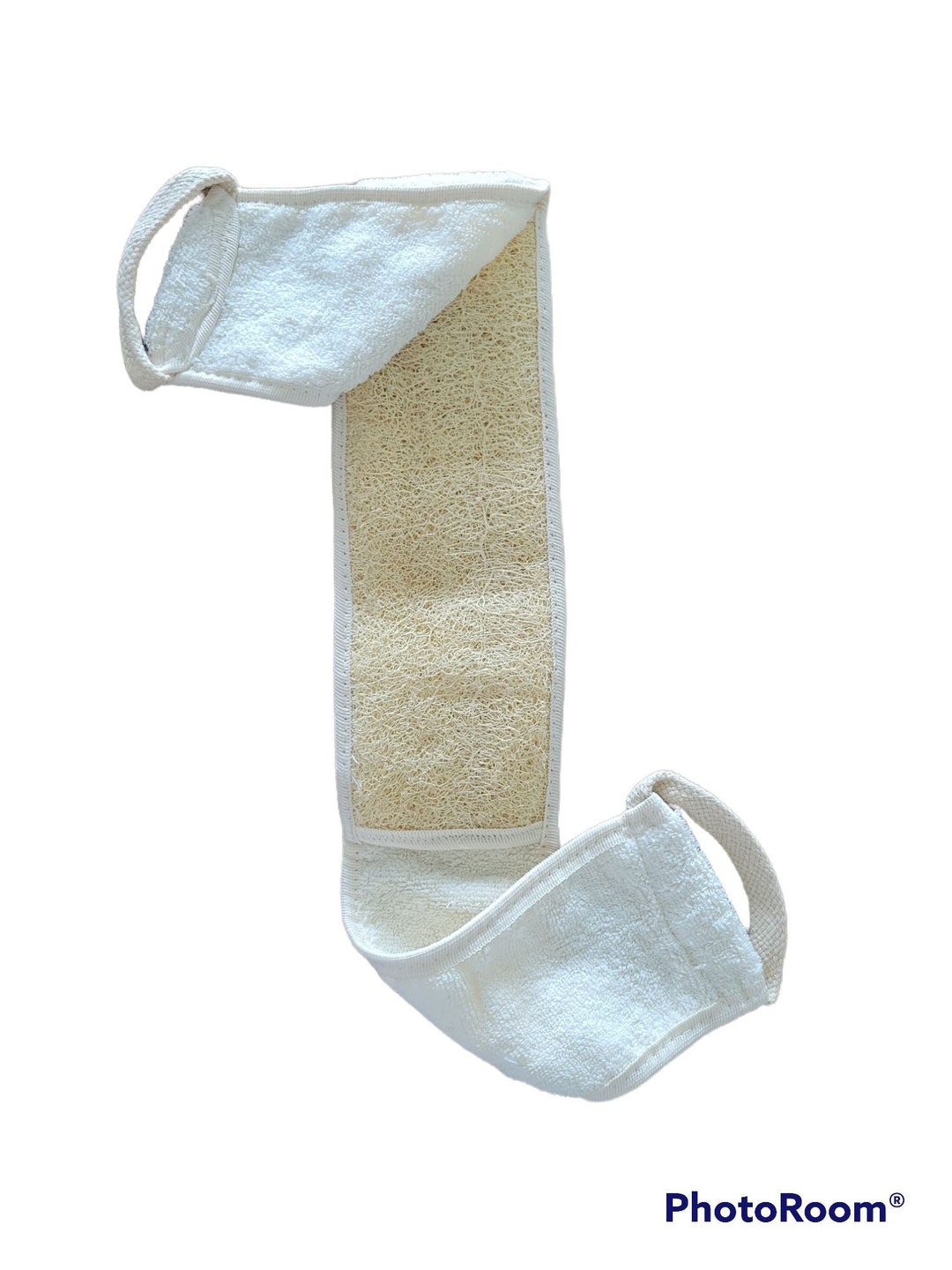 Set of 2 Back Strap Exfoliation Loofah Organic Natural Egyptian Loofah ...