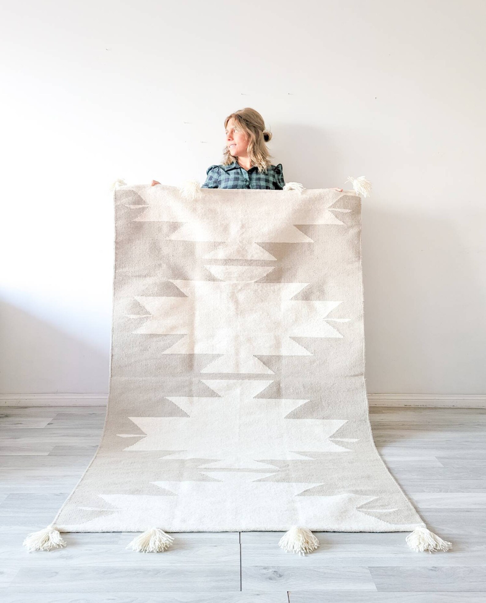 Handwoven Area Rug Southwestern Area Rug Neutral Rug Aztec | Etsy