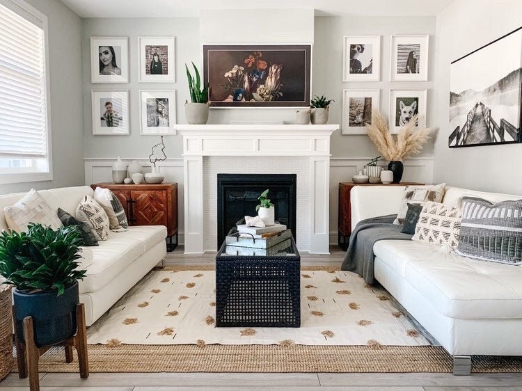 White Cotton Rug Flatwoven Rug Living Room Rug area Rug | Etsy