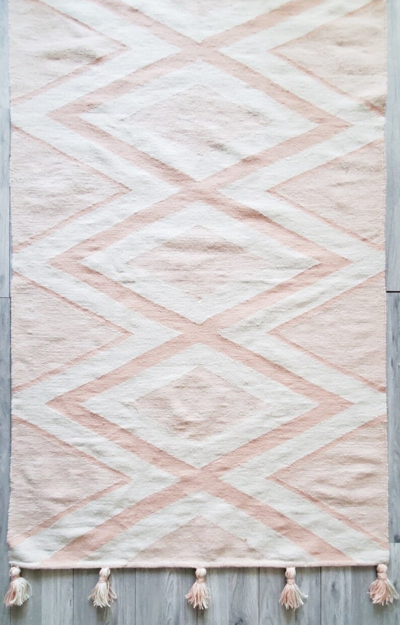Pastel Colour Rug Handwoven Rug Kilim Modern Boho Area - Etsy