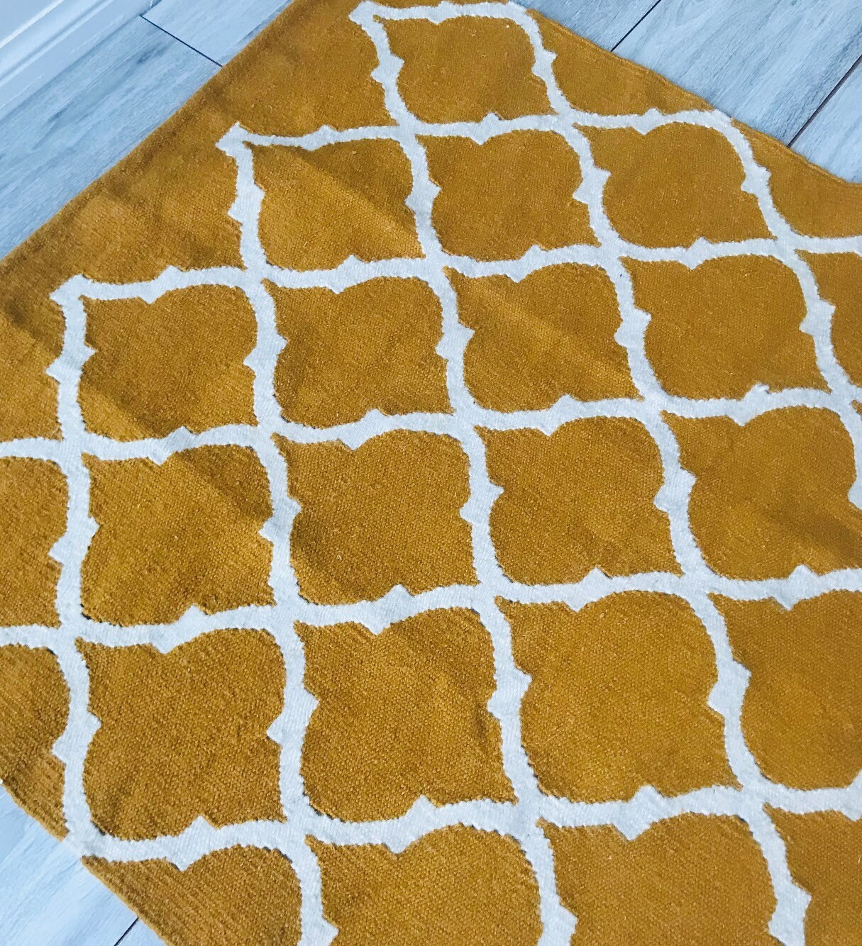 Handwoven Area Rug living room rug Mustard Runner Rug | Etsy