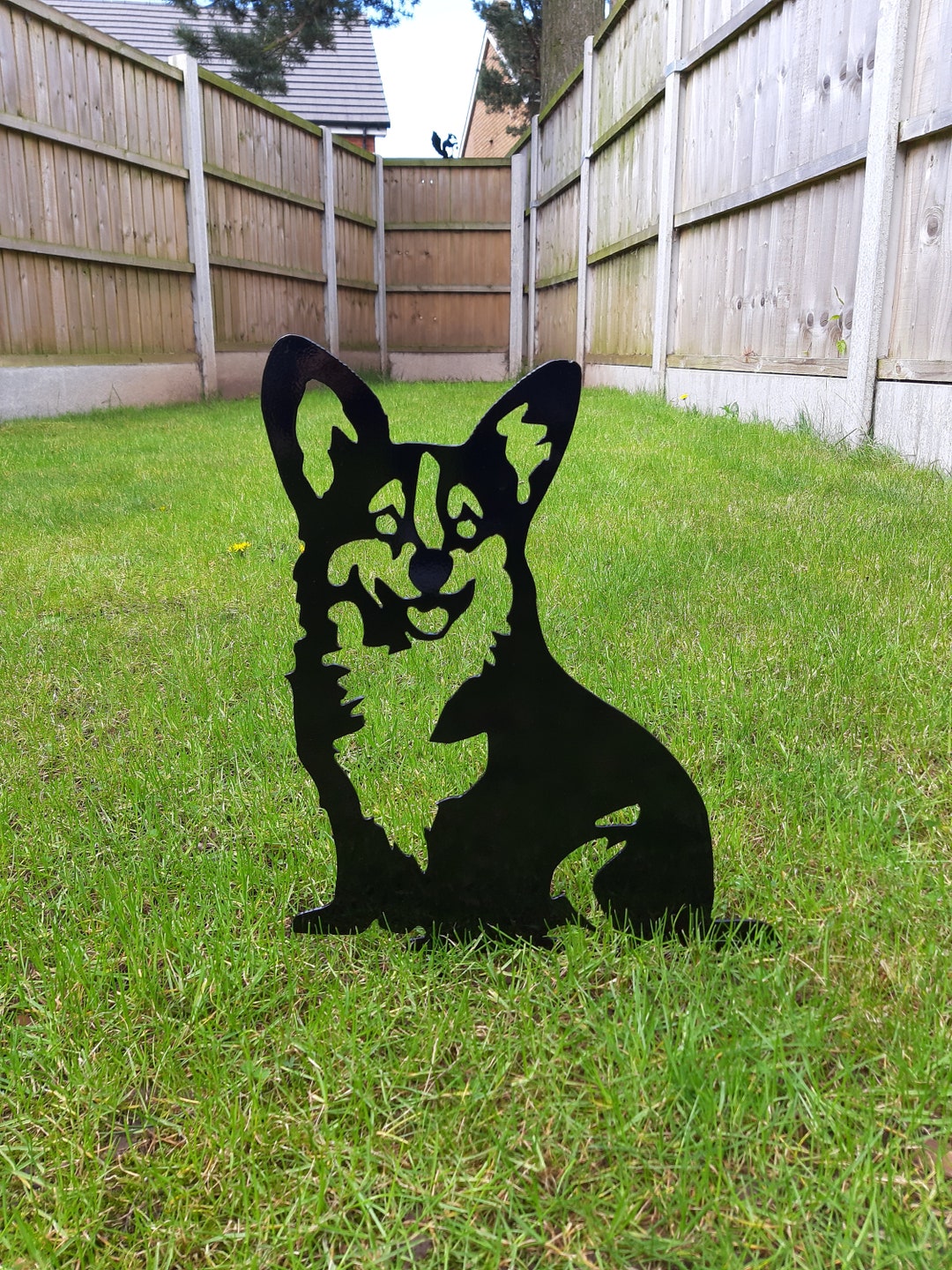 Corgi, Metal Dogs, Metal Corgi Dog, Metal Garden Decor, Garden Lovers ...