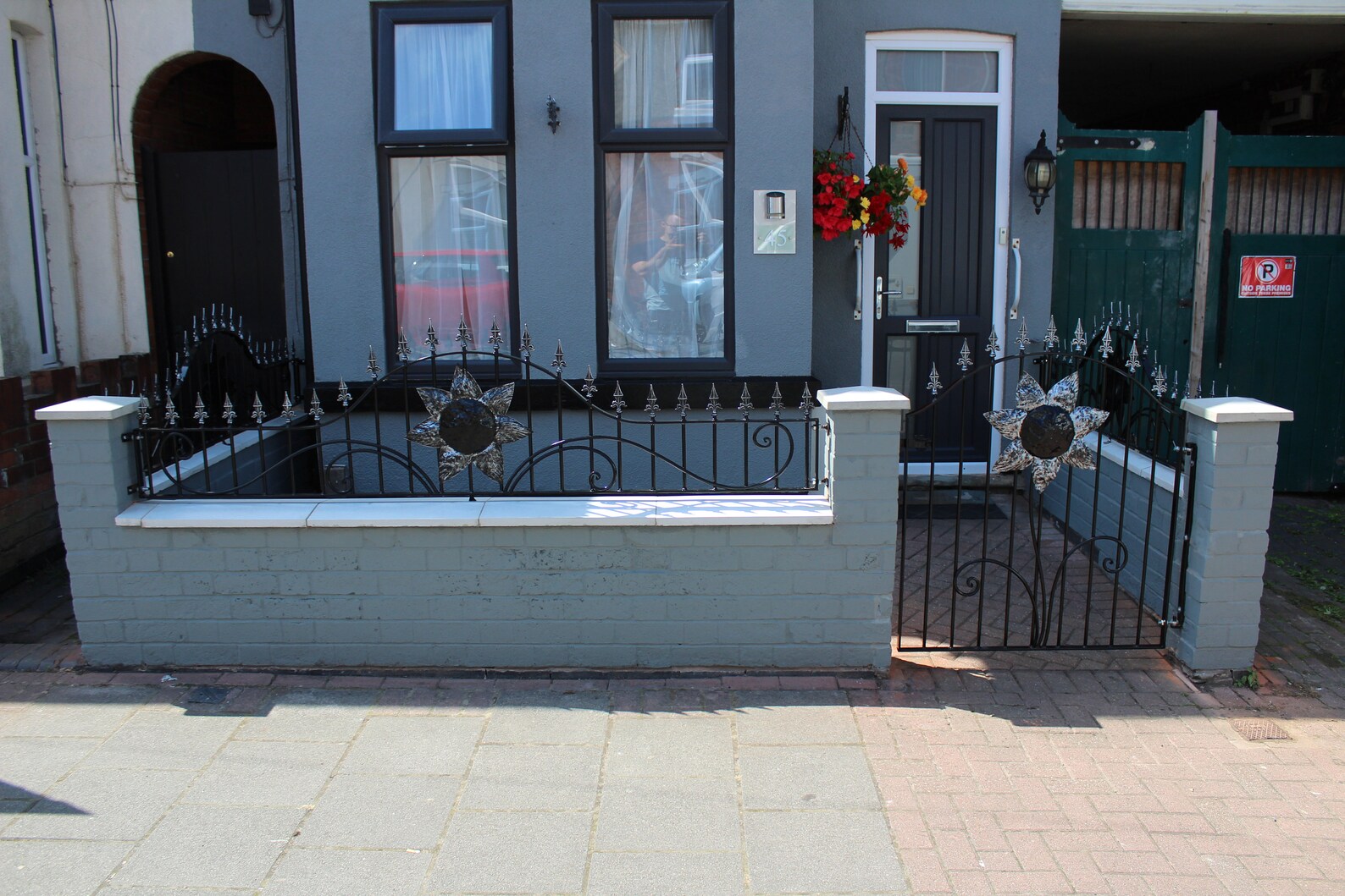 Made to Order Handmade Heavy Duty Wrought Iron Garden Gate Metal Steel ...