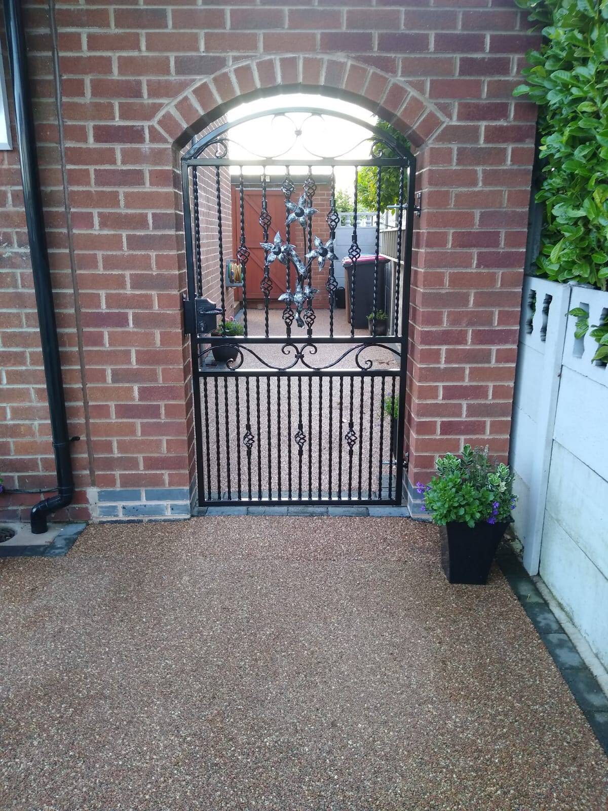 Made to Order Handmade Heavy Duty Wrought Iron Garden Gate Ornate Metal ...