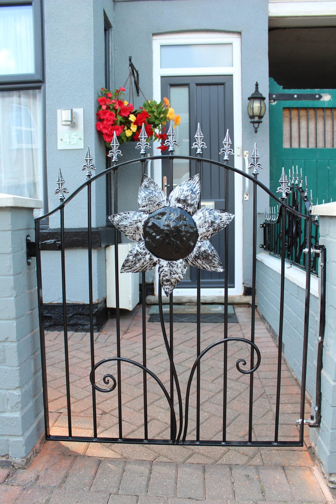 Made to Order Handmade Heavy Duty Wrought Iron Garden Gate Metal Steel ...