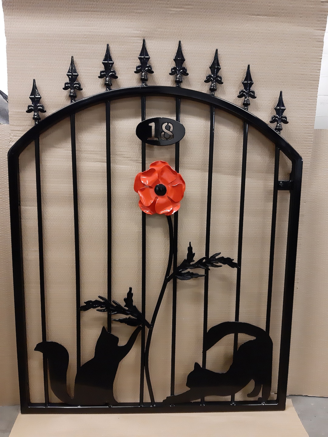 Made to Order, Handmade Heavy Duty Wrought Iron Garden Gate, Metal ...