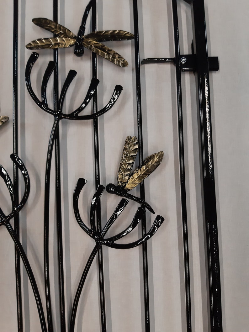 Made to Order Handmade Heavy Duty Wrought Iron Garden Gate, Metal Steel ...