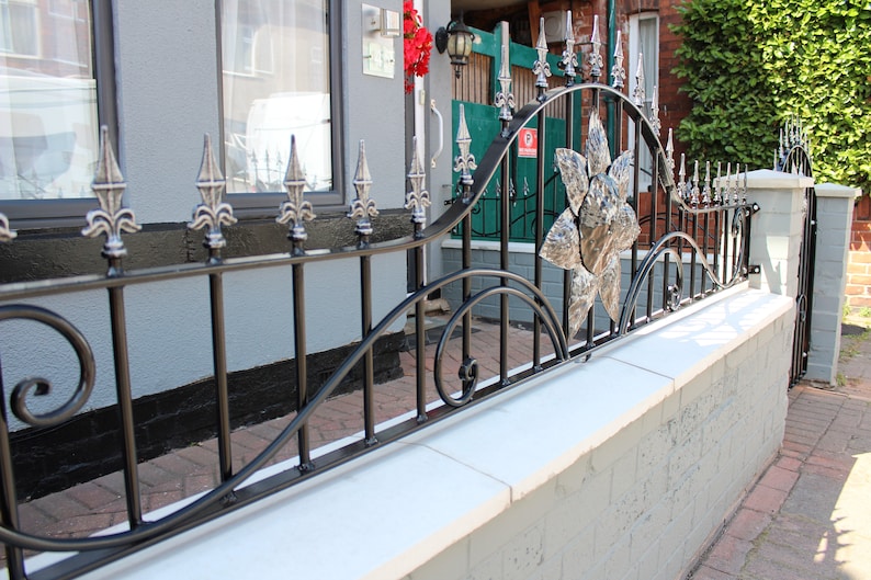 Made to Order Handmade Heavy Duty Wrought Iron Garden Gate Metal Steel ...