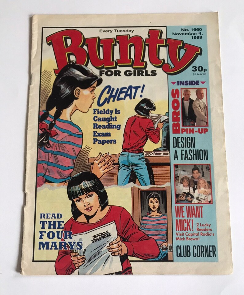 Vintage BUNTY Magazines 90s 80s Retro British Girls UK Comic | Etsy