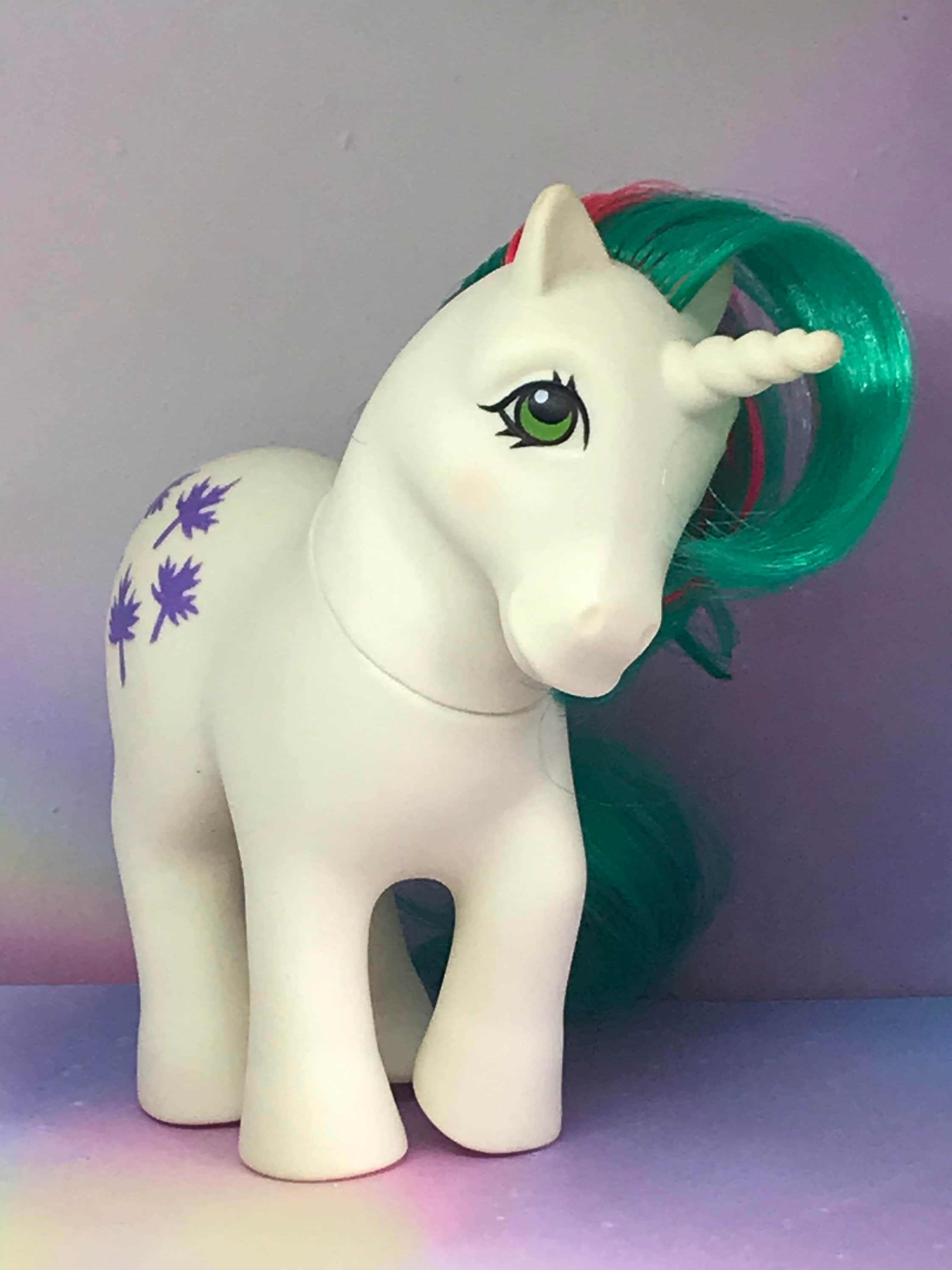 Toys Pretend Play Vintage G1 My Little Pony Gusty Retro Unicorn Purple ...