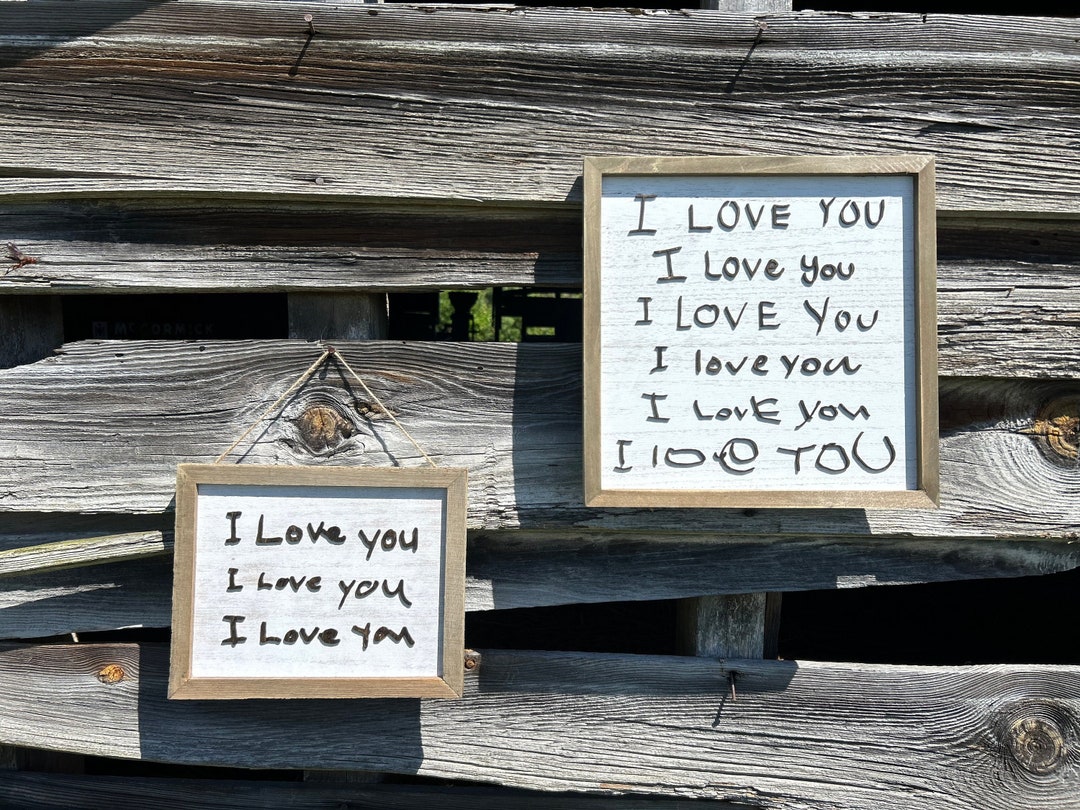 Custom I Love You Sign - Etsy