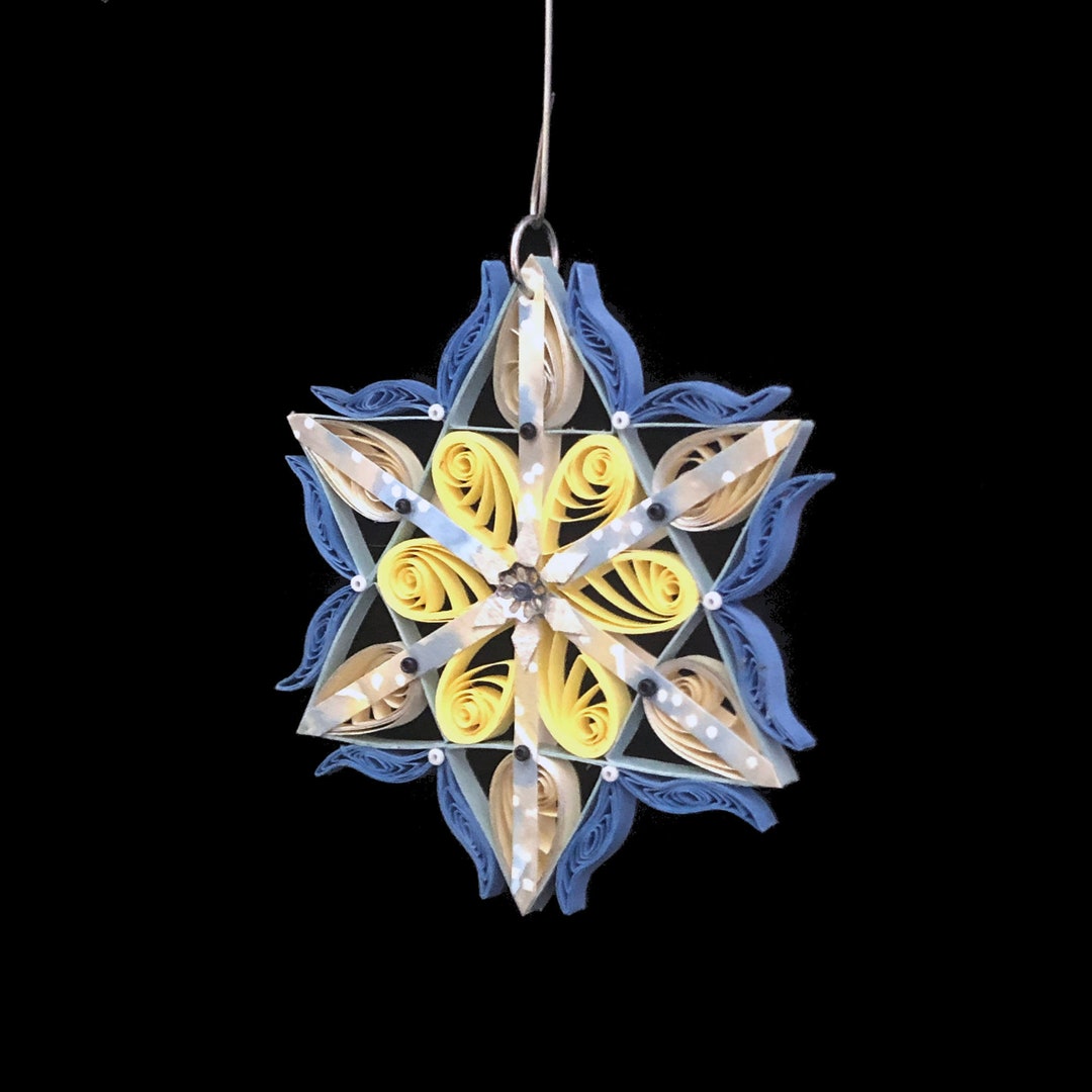 Ornament, Star: Paper, Quilled (curled and Shaped), 2.75-inch Diameter ...