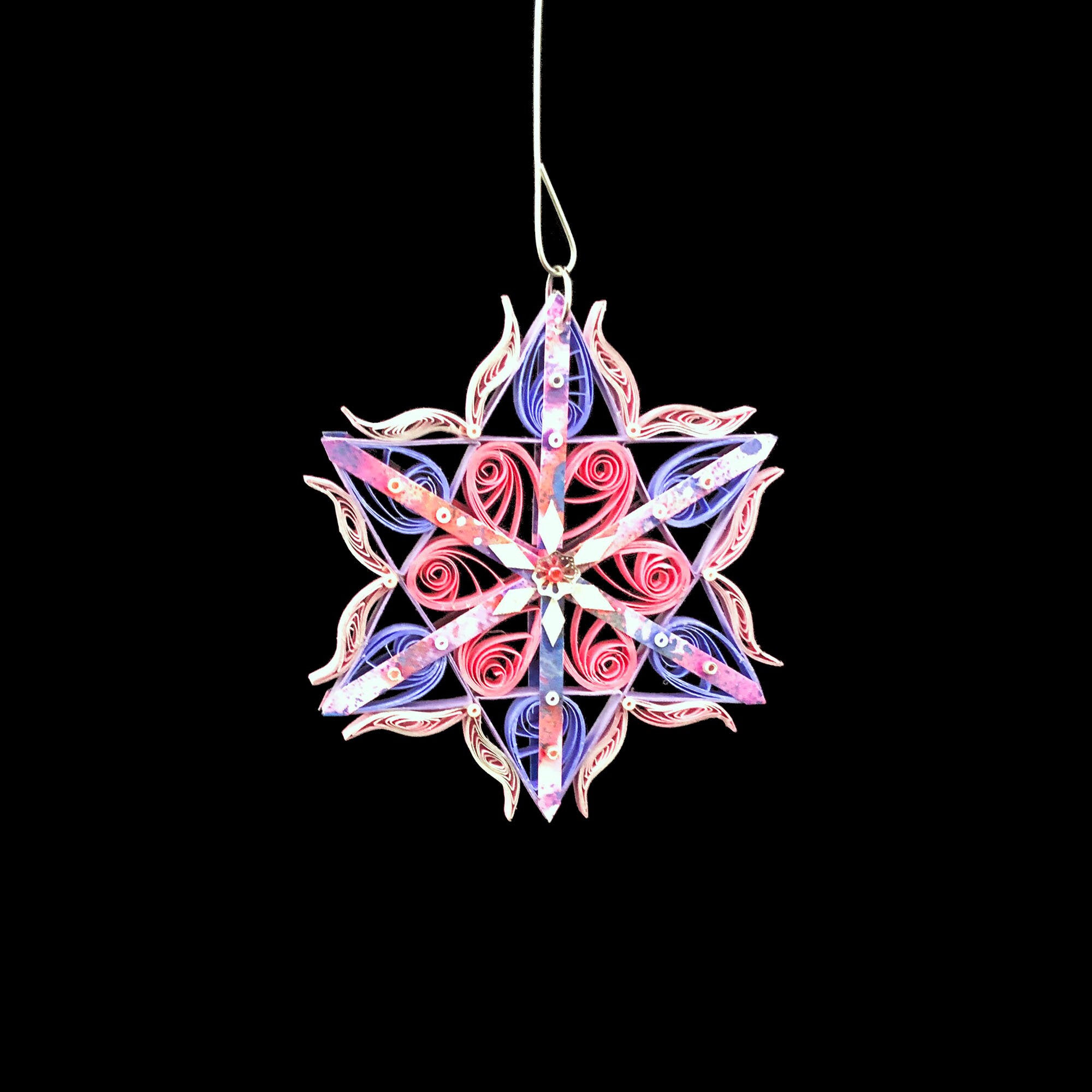 Ornament, Star: Paper, Quilled (curled and Shaped), 2.75-inch Diameter ...