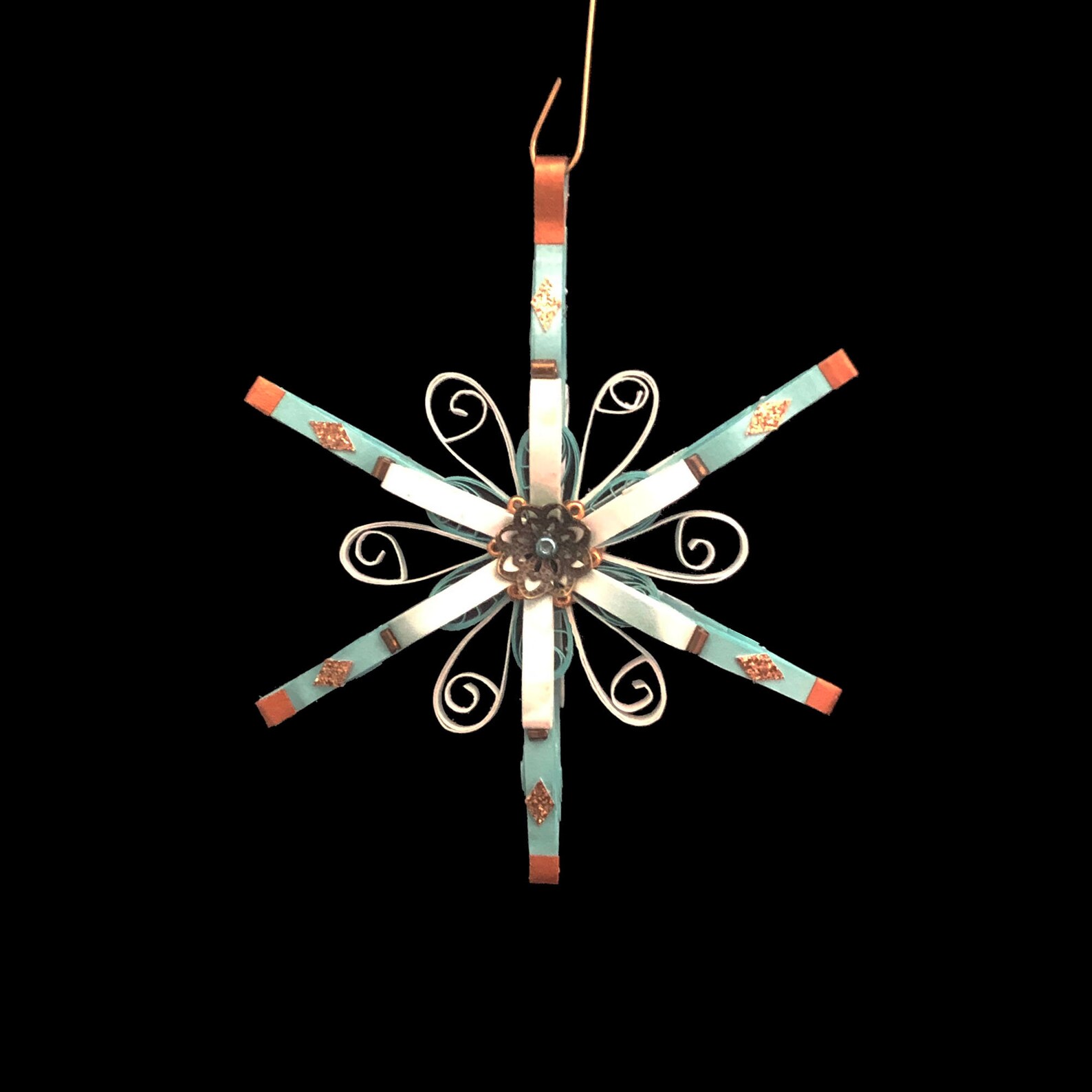 Ornament, Star: Paper, Quilled (curled and Shaped), 3-inch Diameter, in ...