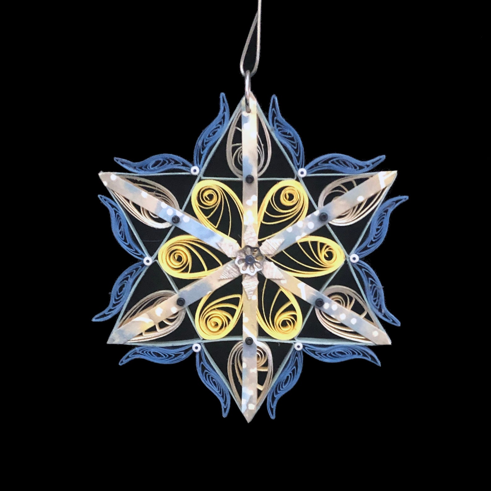 Ornament, Star: Paper, Quilled (curled and Shaped), 2.75-inch Diameter ...