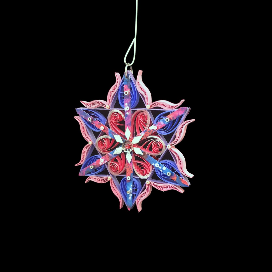 Ornament, Star: Paper, Quilled (curled and Shaped), 2.75-inch Diameter ...
