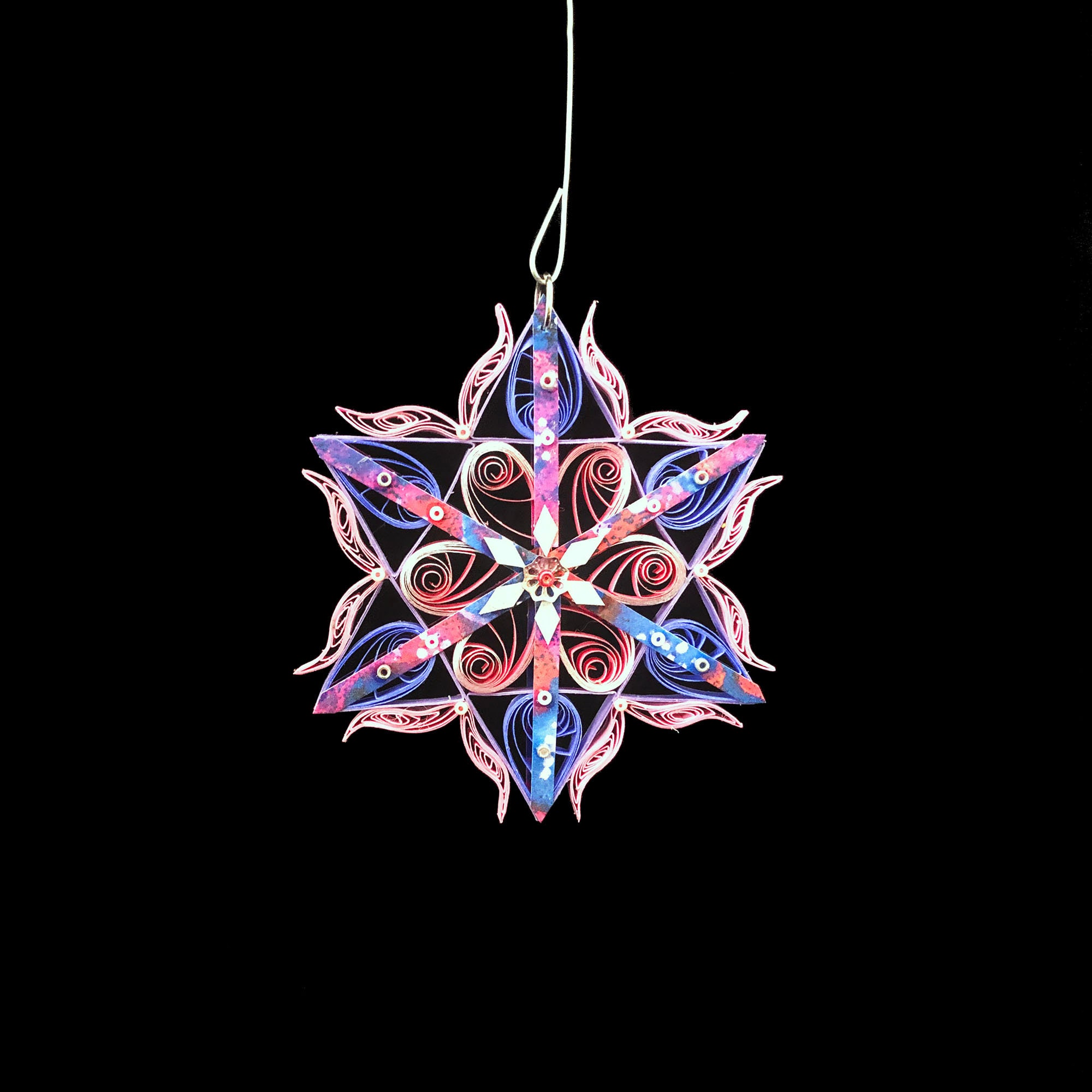 Ornament, Star: Paper, Quilled (curled and Shaped), 2.75-inch Diameter ...