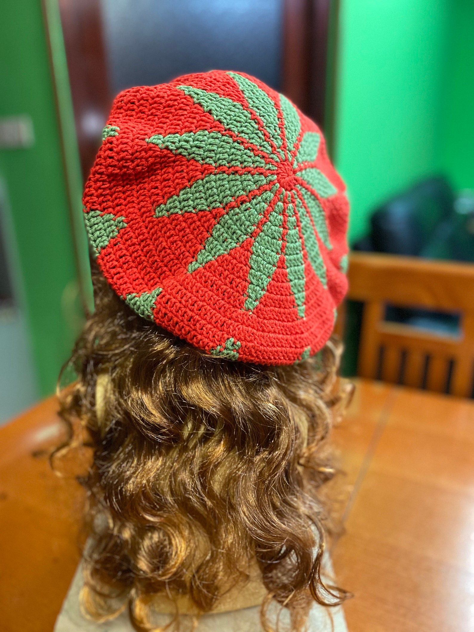 Oversized Rasta Hat, Rasta Beret, Big Rasta Reggae Crochet Handmade ...